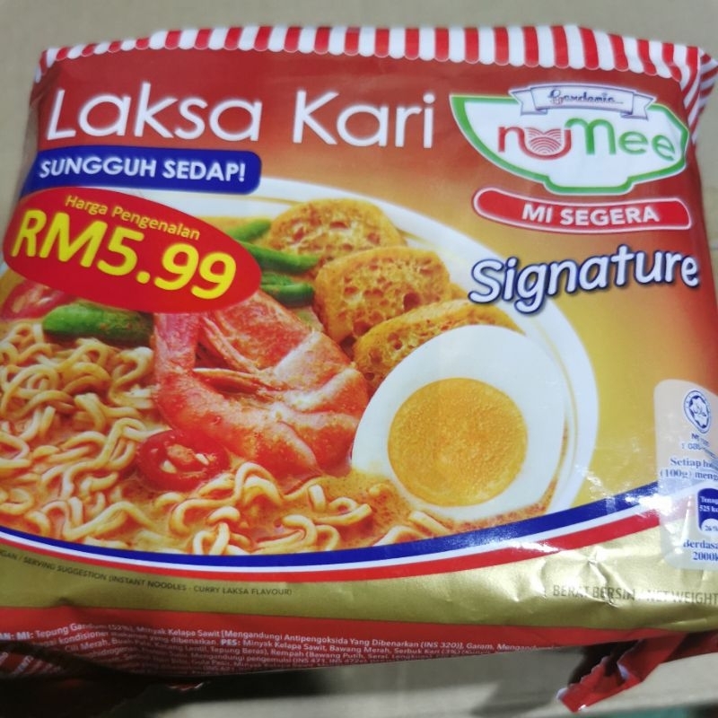 Numee Laksa Kari 4x100g | Shopee Malaysia