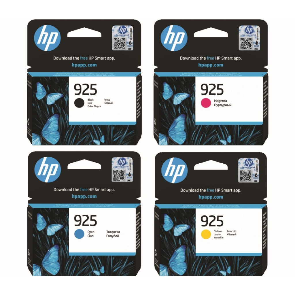 HP 925/925E Ink Cartridge - 1 SET Cyan/Magenta/Yellow/Black | Shopee Malaysia