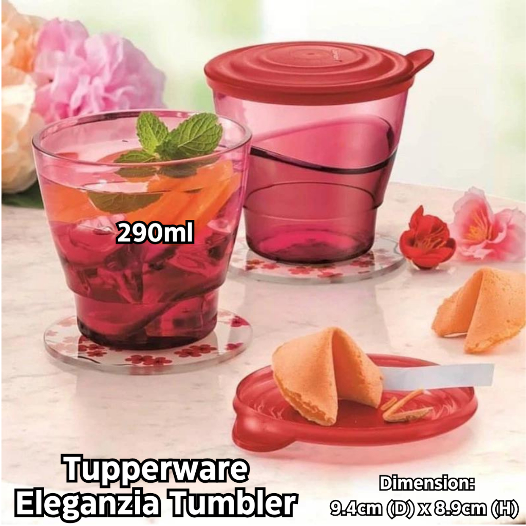 Tupperware Eleganzia Tumbler 290ml (1 pc) | Shopee Malaysia