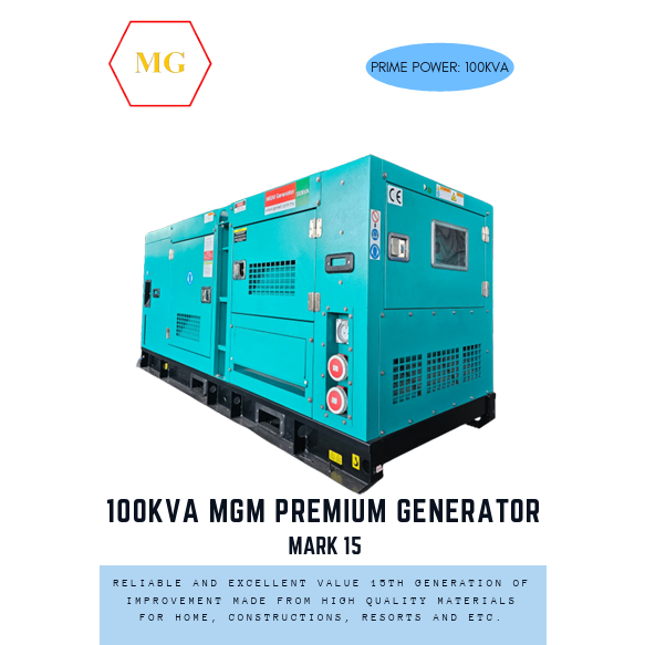 100kVA MGM Premium Diesel Generator Mark 15 (DIRECT MESSAGE FOR ...