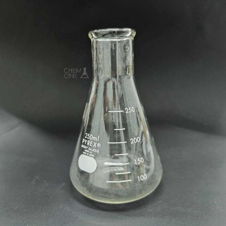 Conical Flask/Erlenmeyer Flask Narrow Mouth Iwaki Pyrex 250ml | Shopee ...