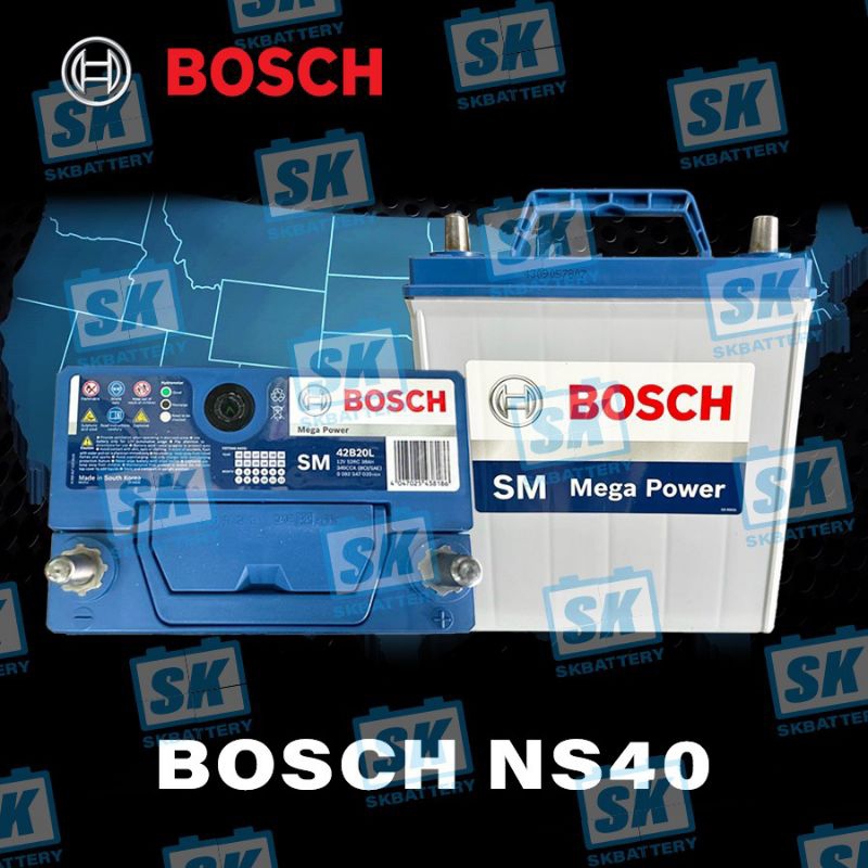 BOSCH NS40 NS40ZL 42B20L Car Battery Kereta Myvi Bateri Kereta Axia ...