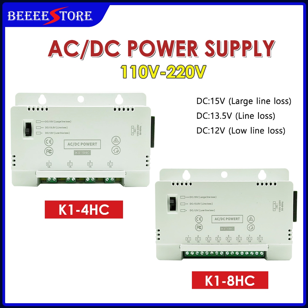 4CH / 8CH PSU 12V 5A 10A ESEETECH POWER SUPPLY Security Camera CCTV ...