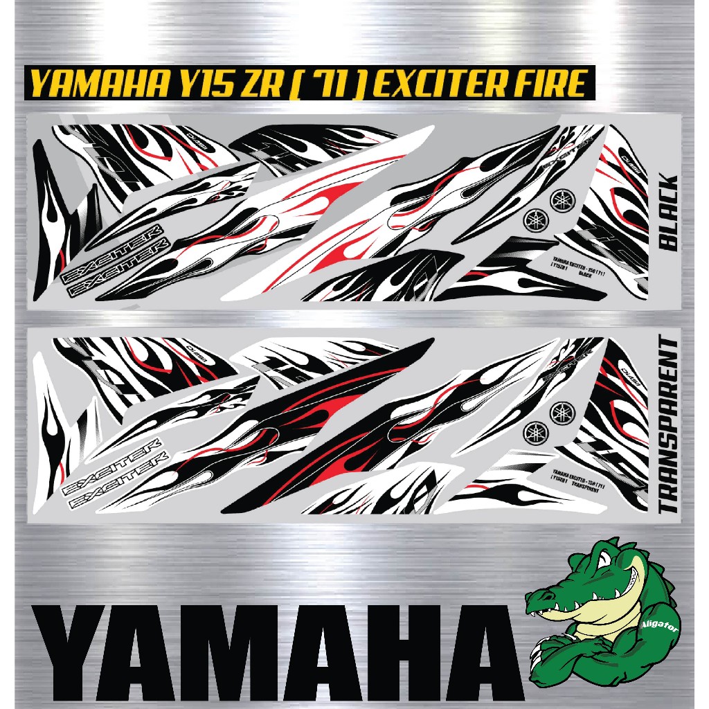 Stripe Motor Yamaha Y15ZR Exciter Fire (71) | Shopee Malaysia