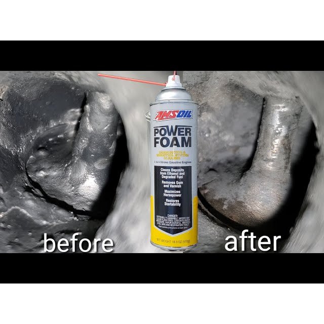 Amsoil Power Foam Throttle Body Valve Oily Spray Cleaner 18oz 510g ...