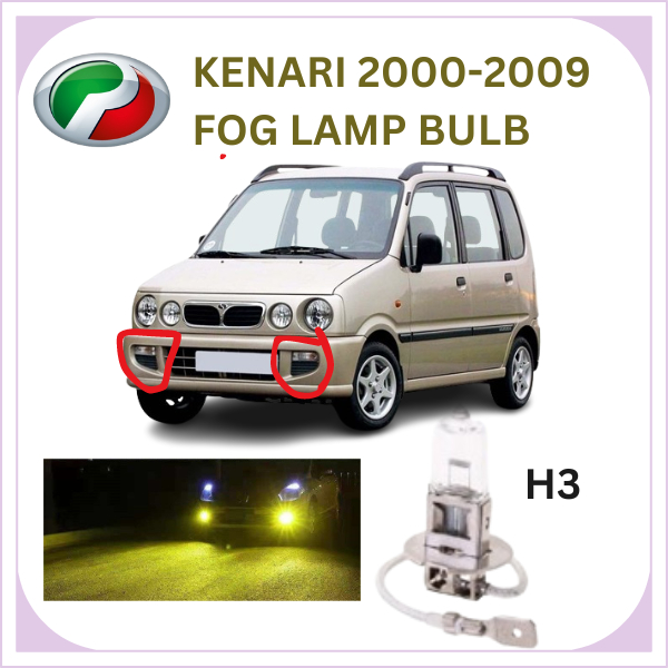 PERODUA KENARI 2000-2009 SPORT LIGHT/FOG LAMP BULB H3 CAR HALOGEN LAMP ...