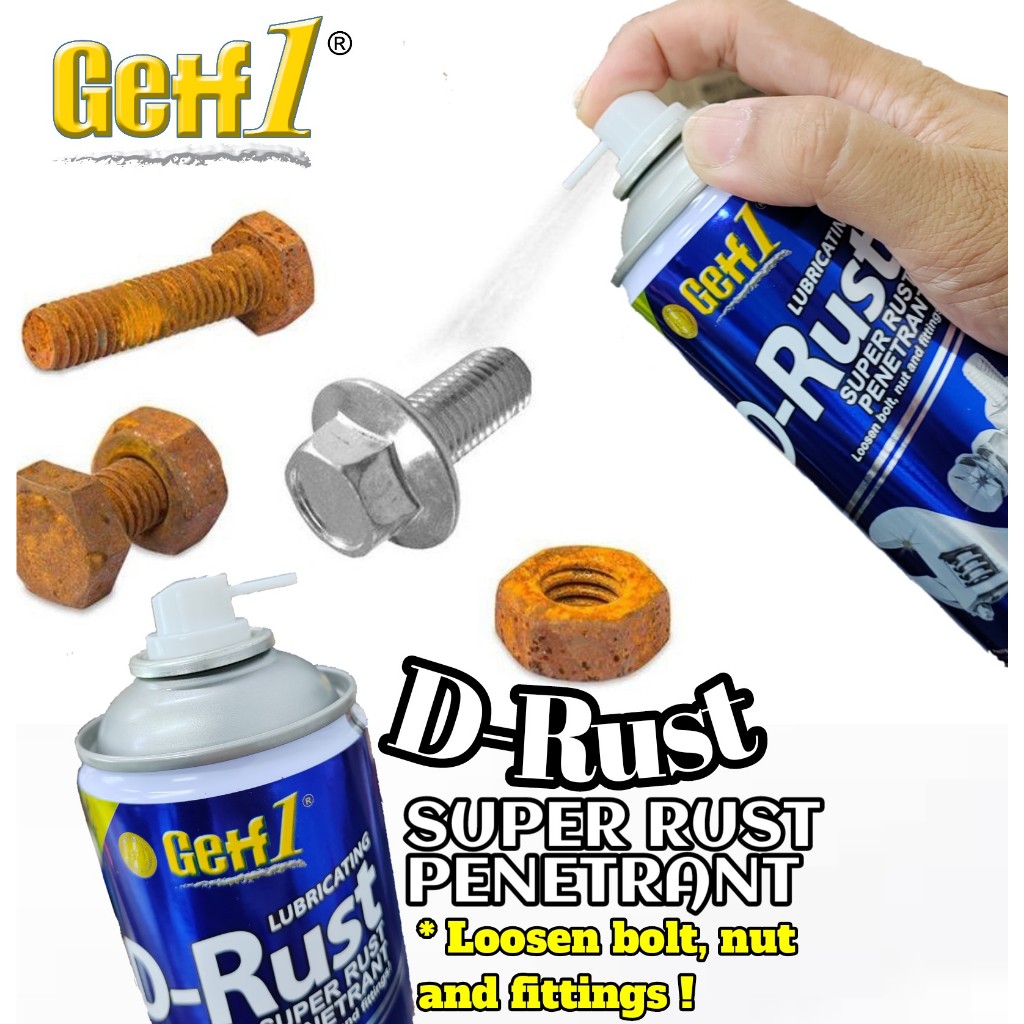 Getf1 D-Rust Lubricating Anti Rust Remover Lock Penetrant rust remover ...