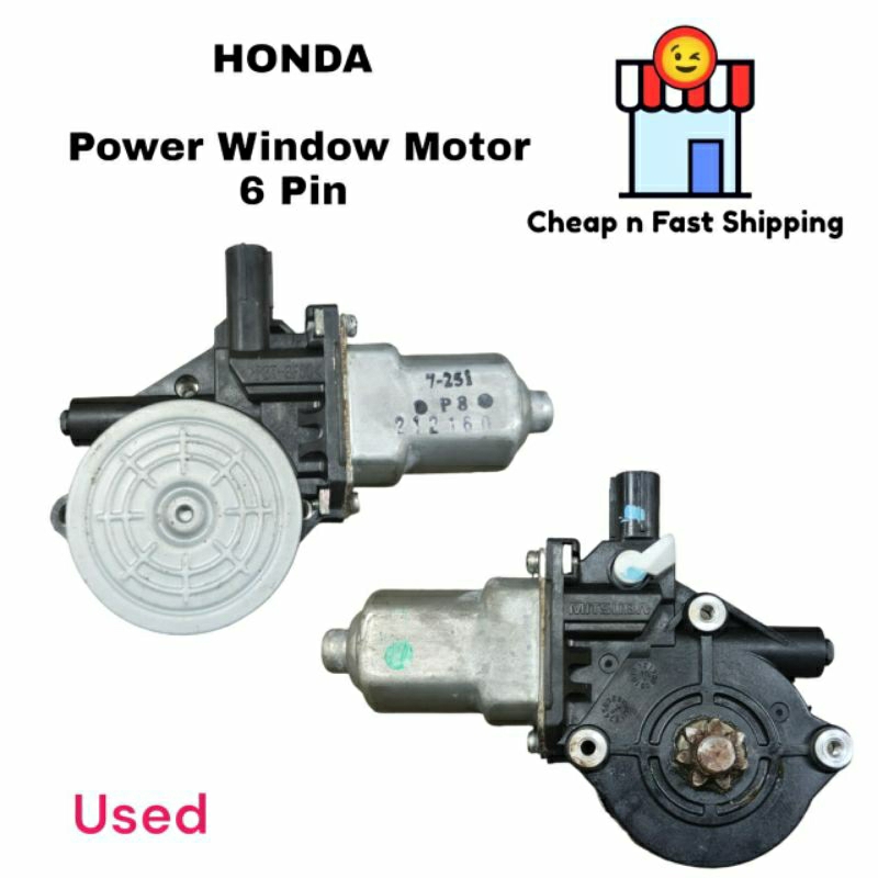 Honda Civic City Crv Jazz Power Window Motor 6 Pin [ READY STOCK ...