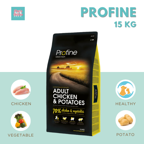 Profine Adult Chicken and Potato 15KG - Dog Food / Dry Food | Shopee ...