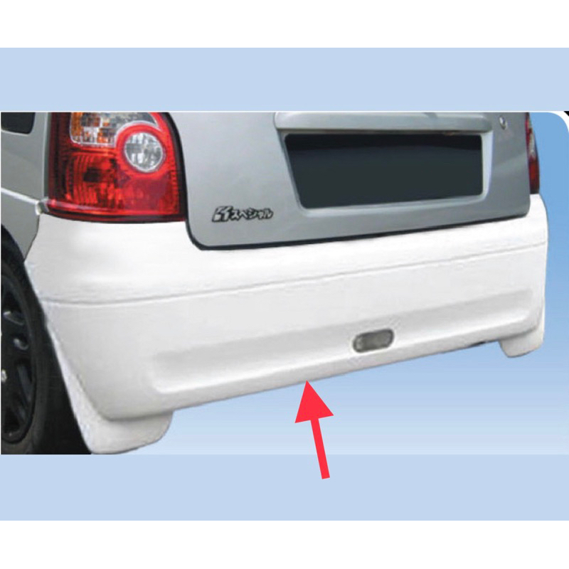 CAR BODYKIT PERODUA NEW KANCIL REAR BUMPER WITH LAMP MIRA (FIBER) | Shopee Malaysia