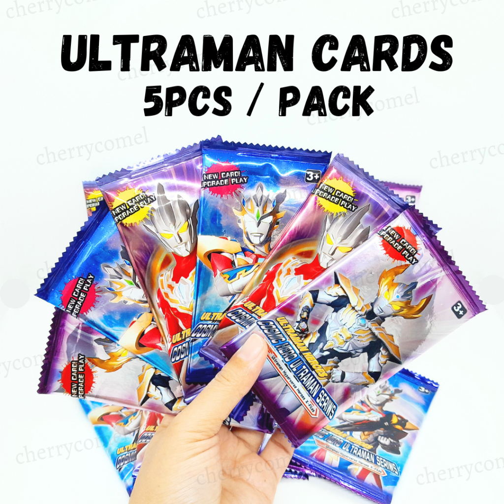 1 Pack Ultraman Trading Cards Kad Ultraman Card Mainan Toys Superhero ...