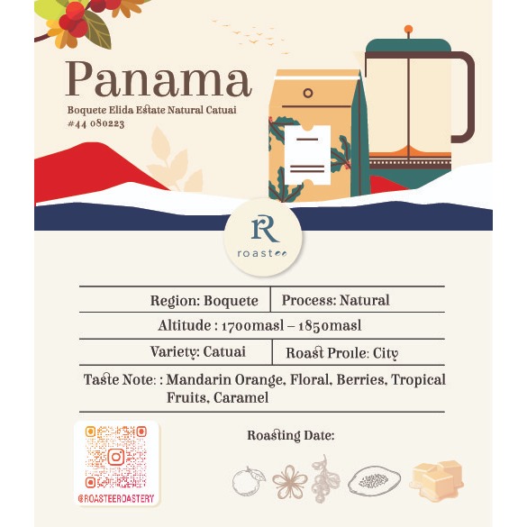Roastee Selection - PANAMA Boquete Elida Estate Natural Catuai #44 ...