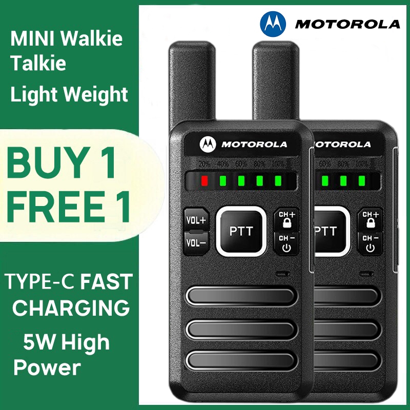 2Pcs Motorola Walkie Talkie A9 Plus Long Range 10KM 5Watt 16Channels ...