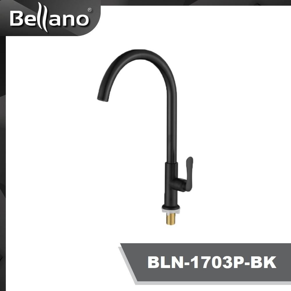 BELLANO SINK COLD TAP ( PILLAR ) Black BLN-1703P-BK | Shopee Malaysia