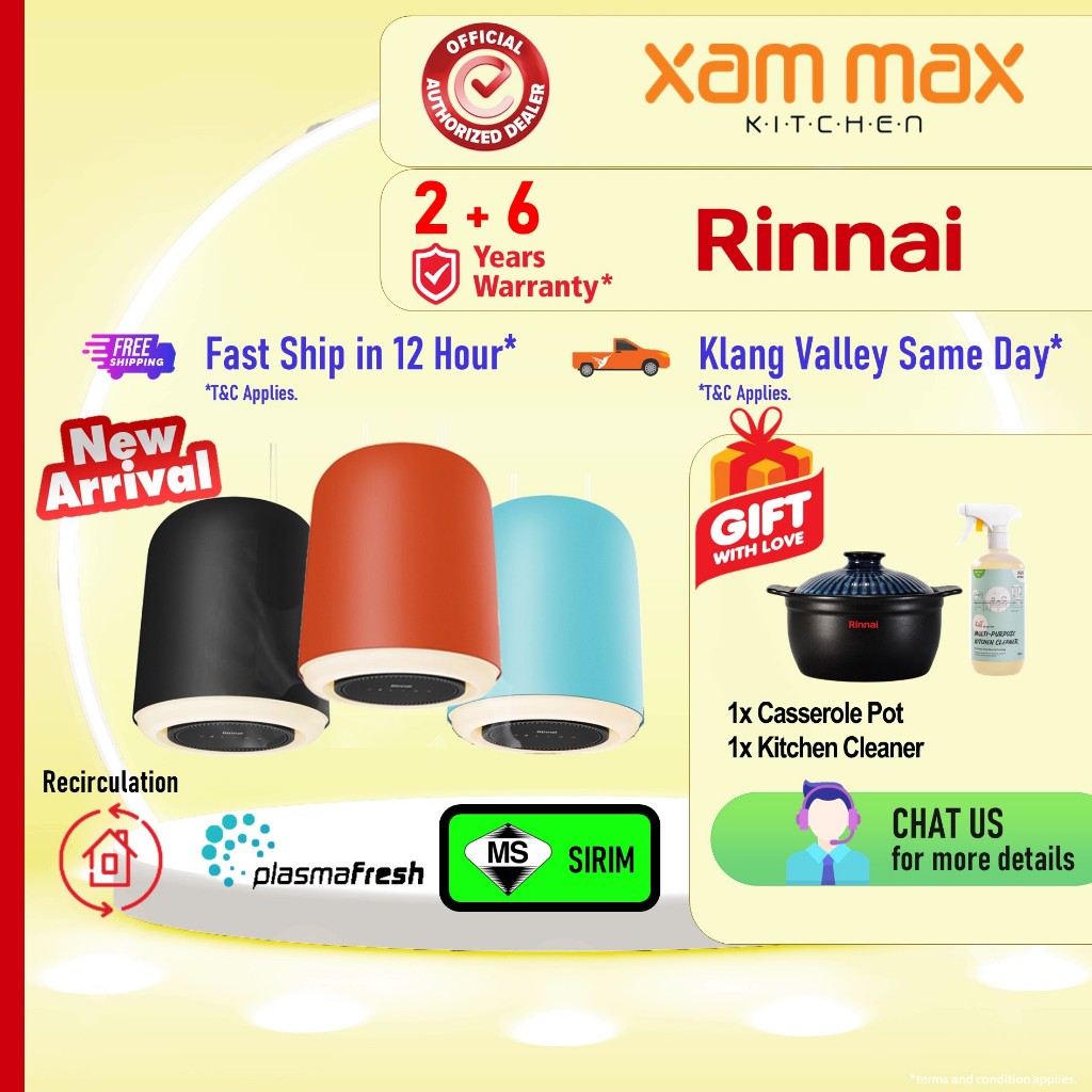 Rinnai RH-D3154 / RH D3154 - Island Hoods / Pendant Island Hood / Cooker Hood / Plasma Purifier ...