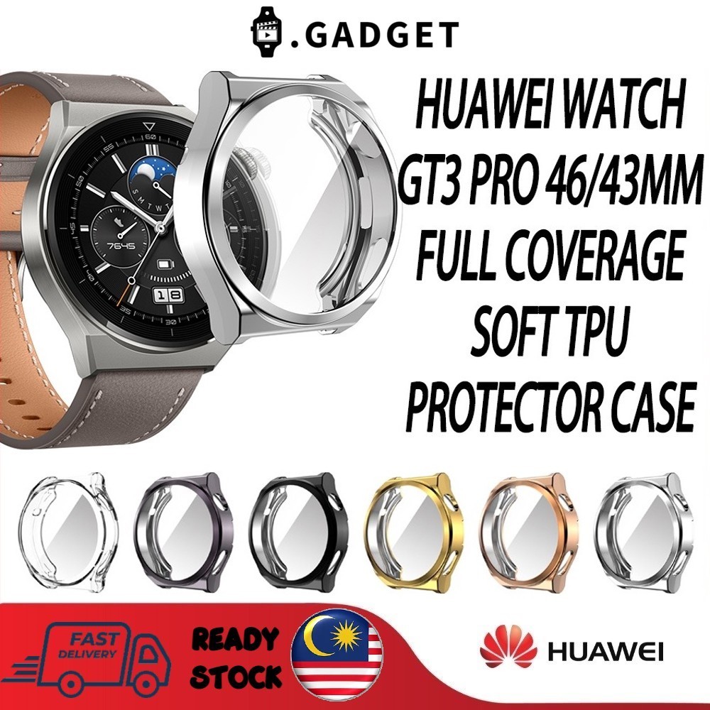 HUAWEI GT3 PRO 46/43MM FULL COVERAGE CASE GT 3 PRO 43MM WATCH GT3PRO ...