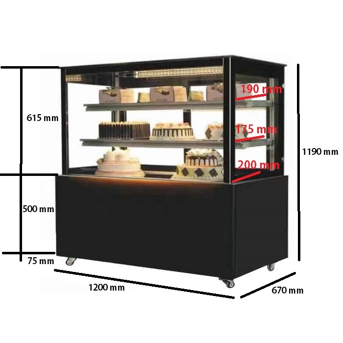 [FNBSTORES] "PROMOTION" CAKE CHILLER DISPLAY SHOWCASE, ECON 4FT ~ HW ...