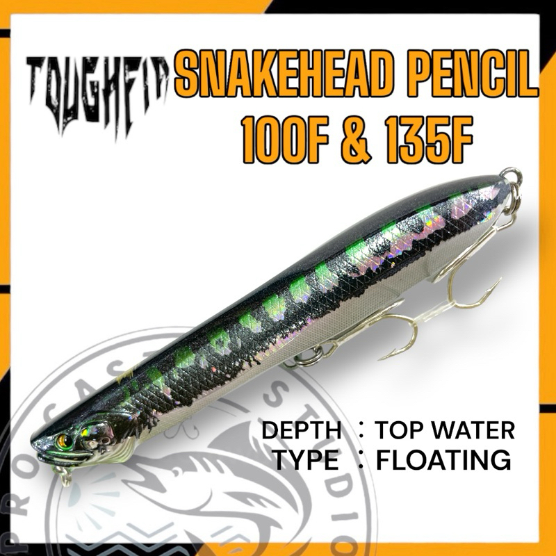2023 NEW TOUGHFIA SNAKEHEAD PENCIL FLOATING PENCIL TOPWATER PENCIL ...