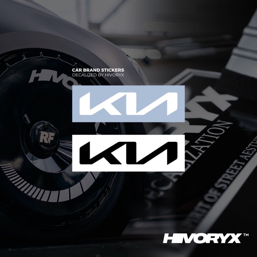 「KIA LOGO STICKER」CAR BRAND SERIES CAR DECAL AUTOMOTIVE DIE-CUT VINYL ...