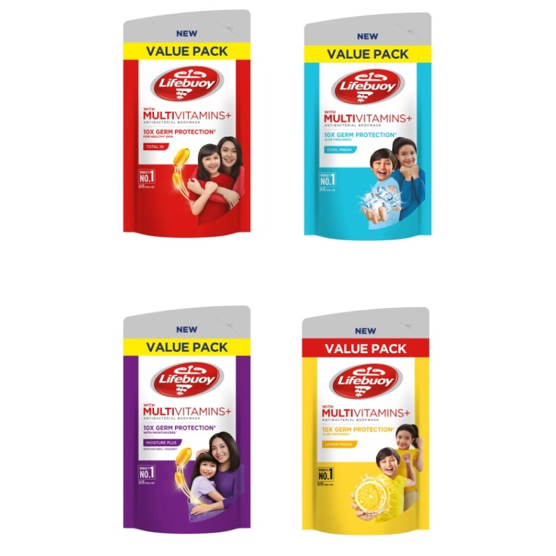 Lifebuoy Antibacterial Bodywash Refill Pack800ml/ 850ml(Total 10 ...