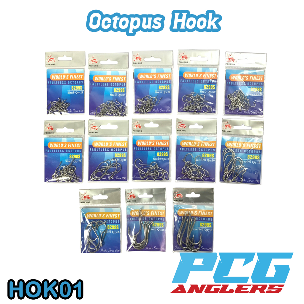 Octopus Hook Fishing Baits Hooks Mata Kail Murah Kuat Pancing Ikan Sungai Kolam Gewang Killer ...