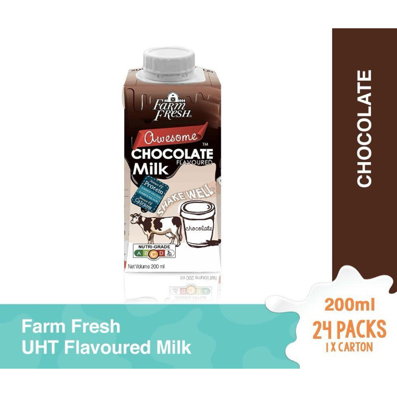 💥HOT OFFER💥SUSU UHT COKLAT 200ML FARM FRESH | Shopee Malaysia
