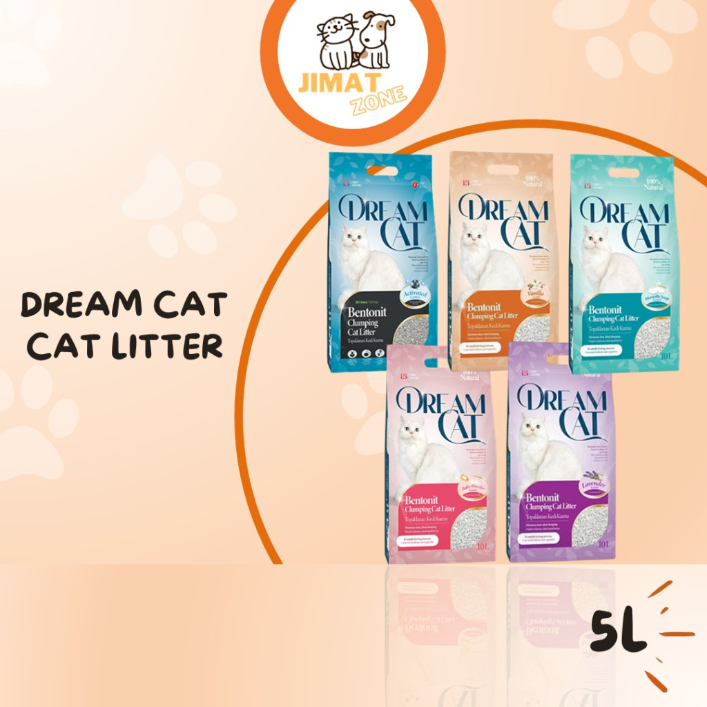 Dream Cat Bentonite Clumping Cat Litter 5L - Cat Sand / Cat Litter ...