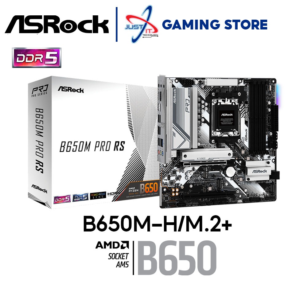 ASROCK B650M-H/M.2+ DDR5 / D5 AM5 GAMING MOTHERBOARD | Shopee Malaysia
