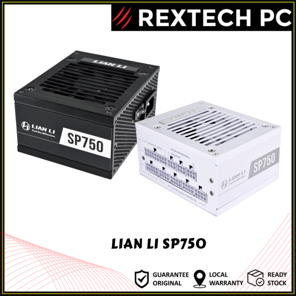 LIAN LI SP750 80 PLUS GOLD FULL MODULAR SFX PSU Power Supply - Black ...