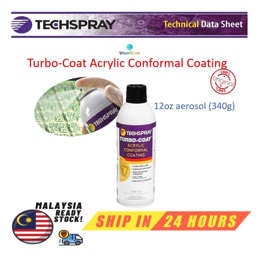 [CLEARANCE] Turbo-Coat Acrylic Conformal Coating - 2108-12S - 12oz ...