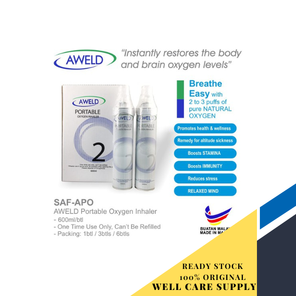 Aweld Oxygen Portable Inhaler for Home, Medical, Outdoor, Travel Use (≥ ...