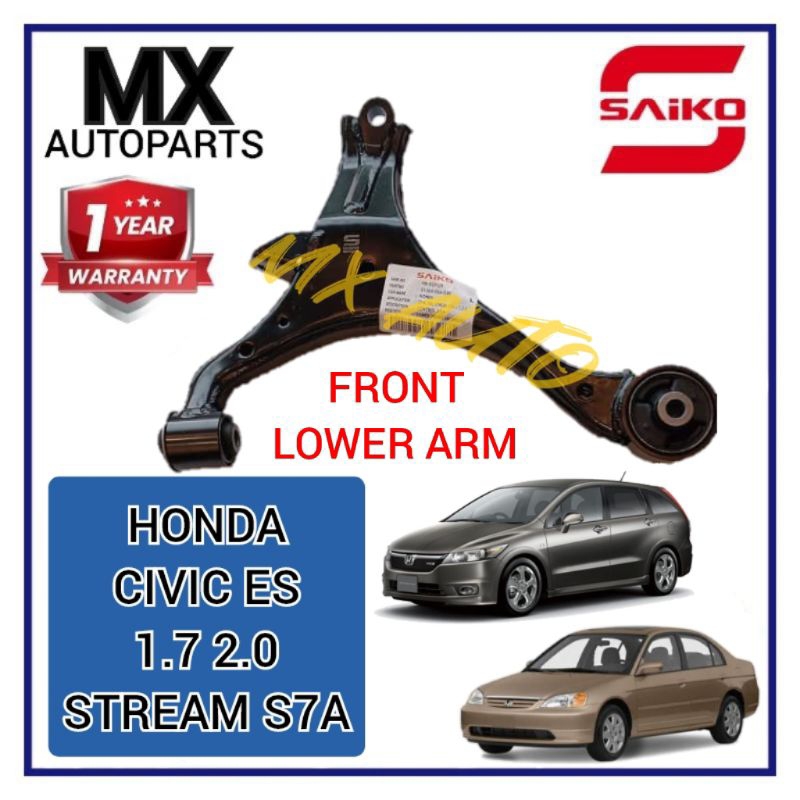 SAIKO CONTROL LOWER ARM HONDA CIVIC S5A ES 1.7 2.0 STREAM S7A RN1 RN3 ...