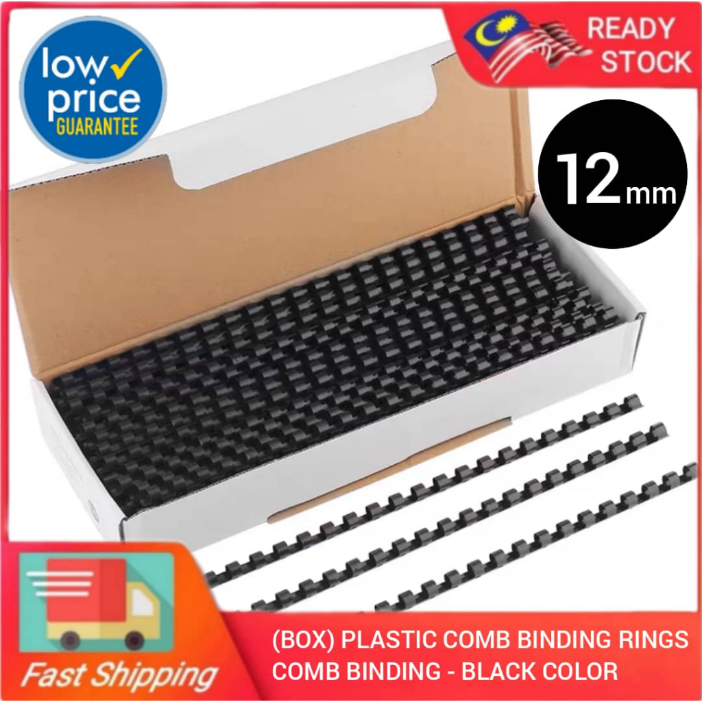(Box) Plastic Comb Binding Rings | Binding Comb | Binding Comb Ring ...