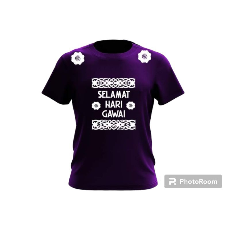 BAJU GAWAI 2024/SELAMAT HARI GAWAI - PURPLE G19 | Shopee Malaysia
