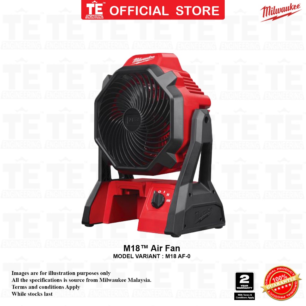 Milwaukee M18 Air Fan (MODEL VARIANT : M18 AF-0) | Shopee Malaysia