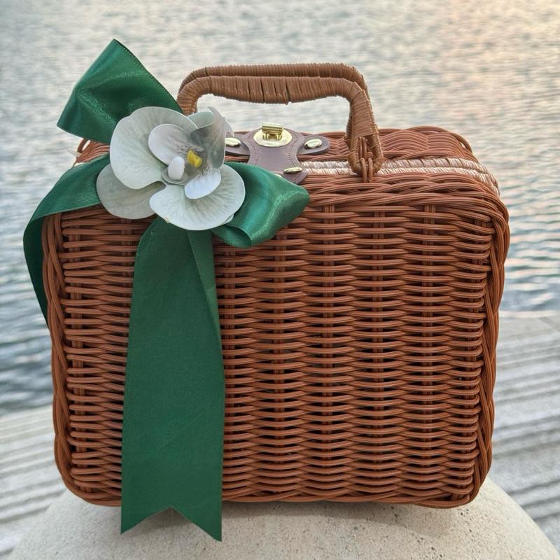 *Ready Stock* 2024 INS Style Rattan Basket Hadiah Raya Hadiah Ramadan ...