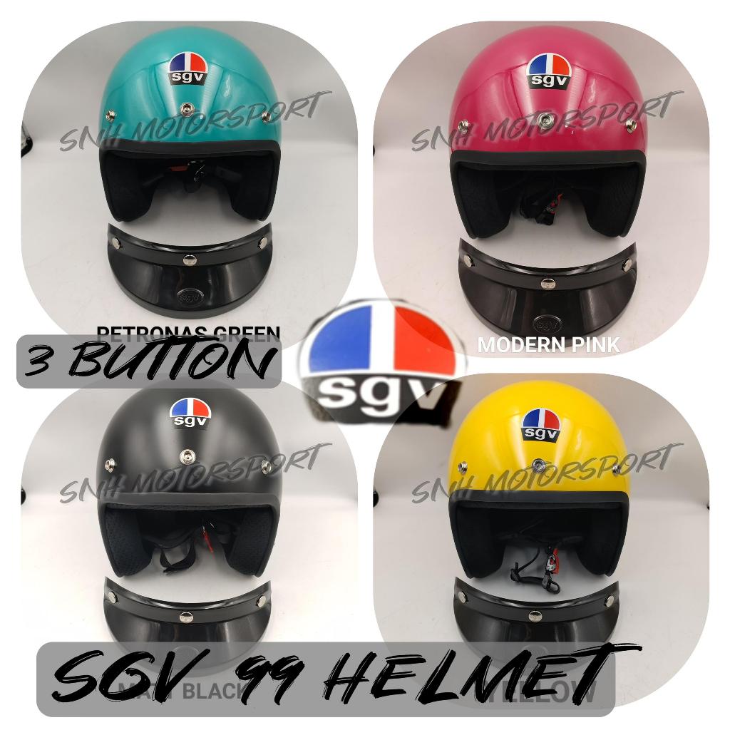 Original SGV 99 Helmet Motorcycle Free Cap 60CM ( L SIZE ) Topi ...