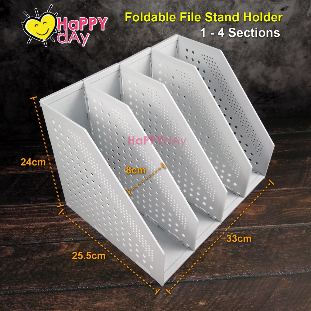 book shelf File folder foldable A4 file stand holder Magazine File ...