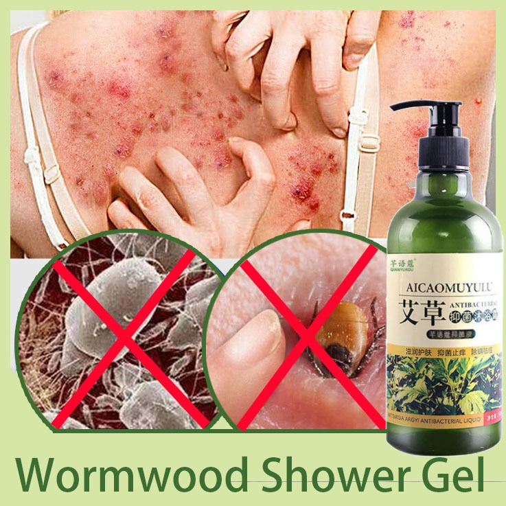 body wash - eczema body wash - acne body wash 500ml 艾草沐浴露 Remove acne and eczema shower gel ...