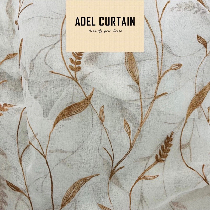 WILLOW [Sheer Harga Meter] Bidang 110" Embroidery Sheer Curtain Fabric ...
