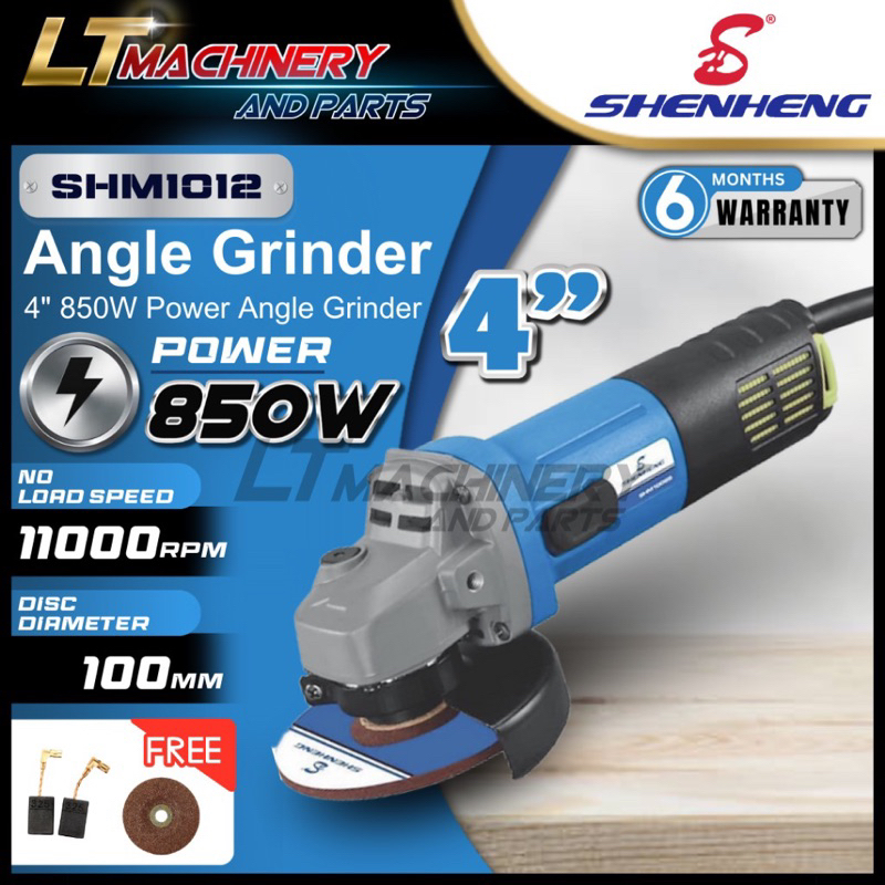 [ SHENHENG ] 4" Angle Grinder SHM1012 850W Power Angle Grinder | Mesin ...
