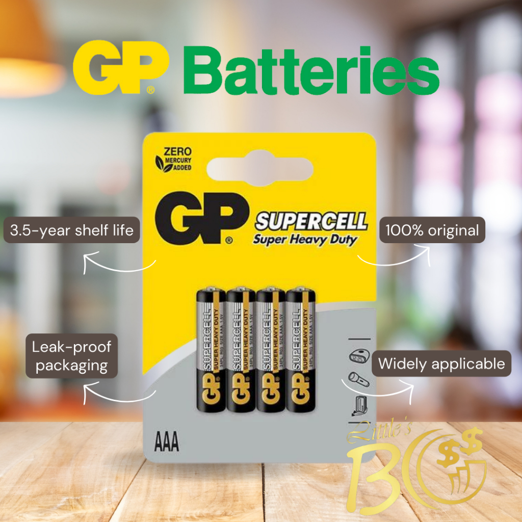 GP BATTERY SUPERCELL SUPER HEAVY DUTY AAA/AA BATTERY | Shopee Malaysia
