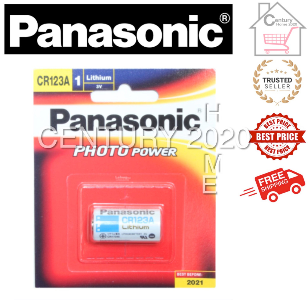 PANASONIC CR123A Lithium Battery 3V Batteries | Shopee Malaysia