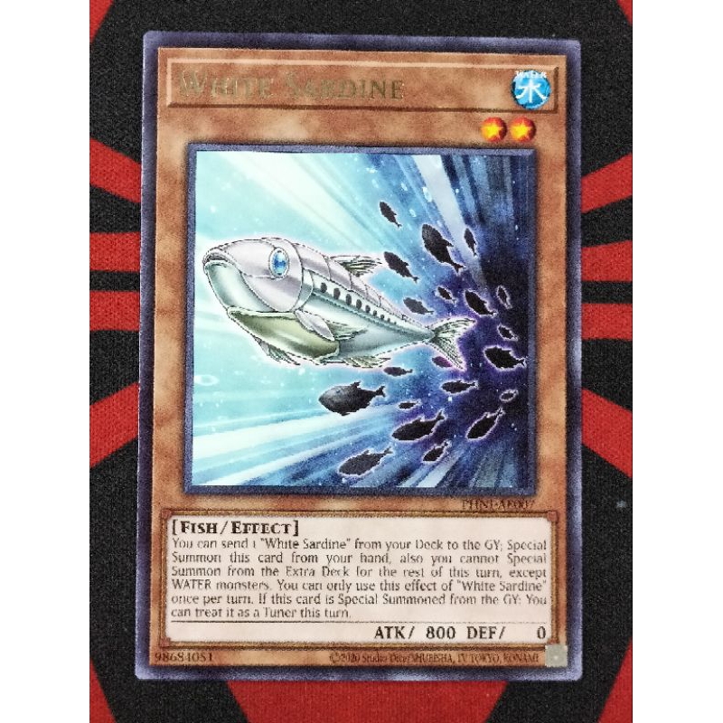 YUGIOH KONAMI PHNI-AE007 White Sardine (Rare) | Shopee Malaysia