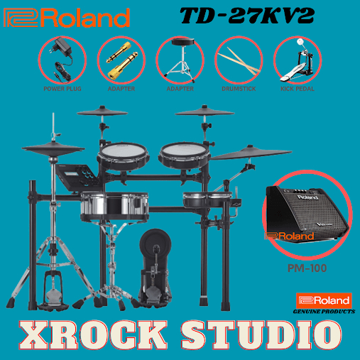 Roland TD-27KV2 V-Drums Electronic Digital Drum Set ( TD27KV2 / 27KV2 ) Replace TD-27KV TD27KV ...