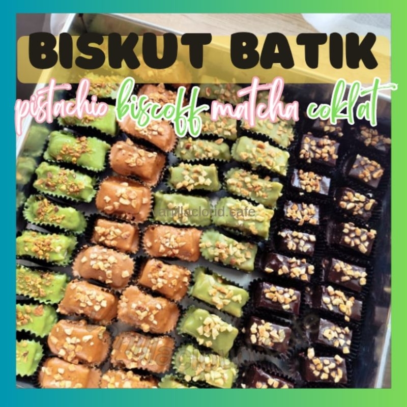 BISKUT RAYA BATIK MOIST Pistachio Coklat Biscoff Matcha Cookies | Shopee Malaysia