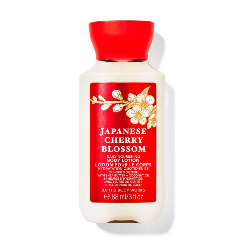 💯 {ORIGINAL} Bath & Body Works JAPANESE CHERRY BLOSSOM Travel Size Daily Nourishing Body Lotion ...
