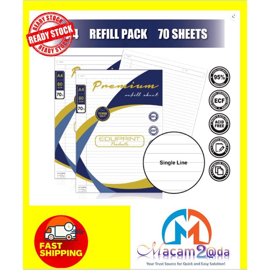 🌟Ready Stock🌟 EDU Paper Examination Sheet Exam Paper A4 Size 80GSM ...