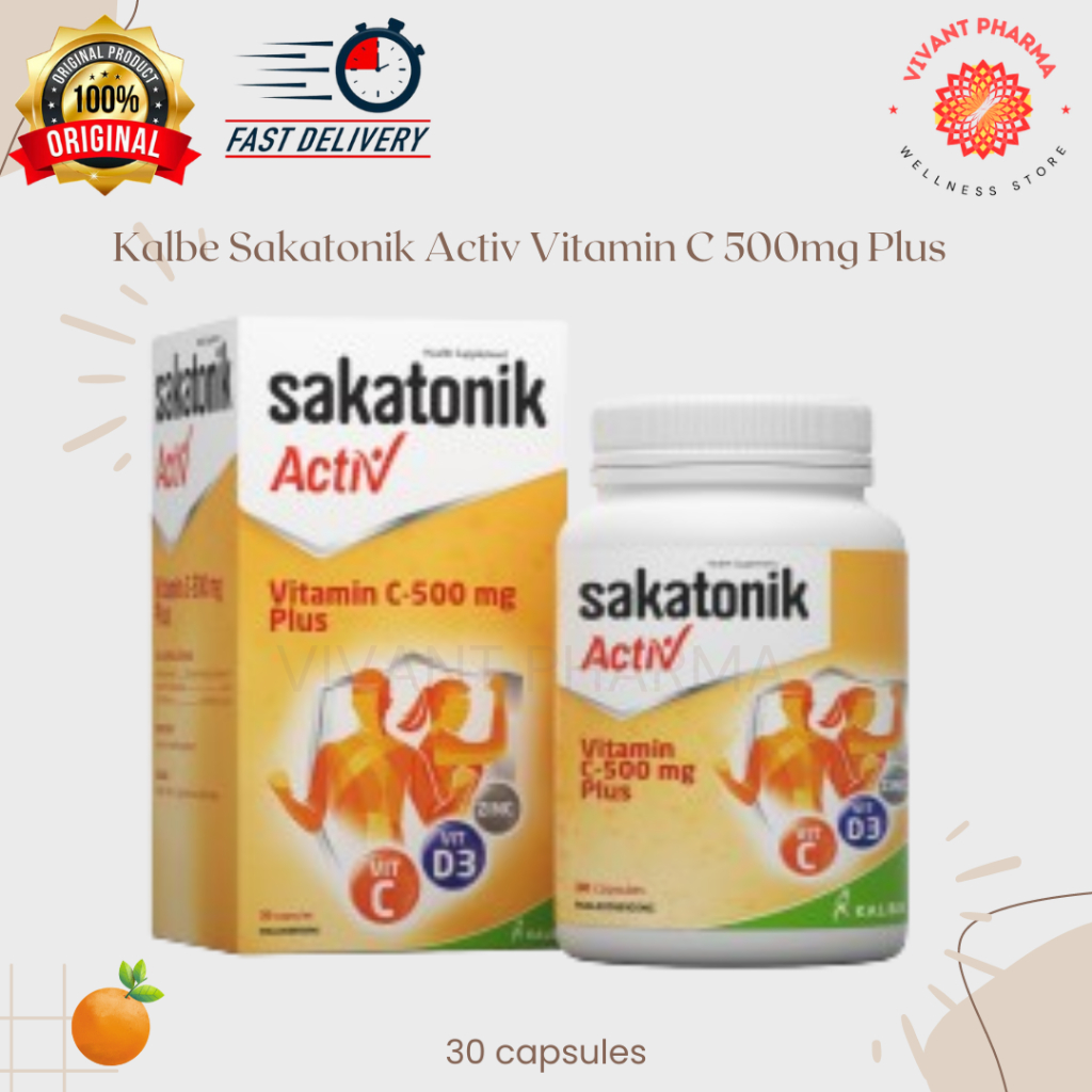 Kalbe Sakatonik Activ Vitamin C Plus Capsules 30's (EXP:10/2024 ...