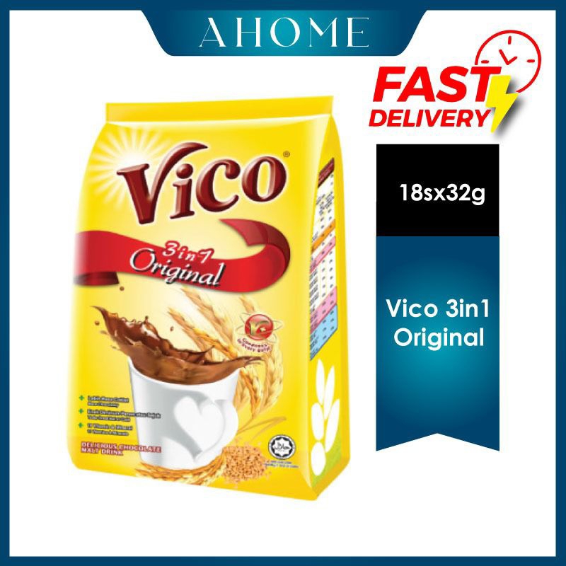 Vico 3in1 Chocolate Delicious Drink (Original) 18x32g | Shopee Malaysia